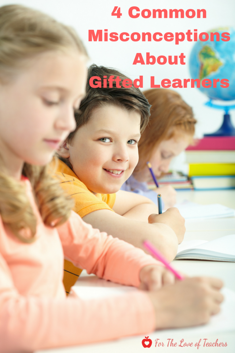 4 Common Misconceptions of Gifted Learners ~ For The Love of Teachers