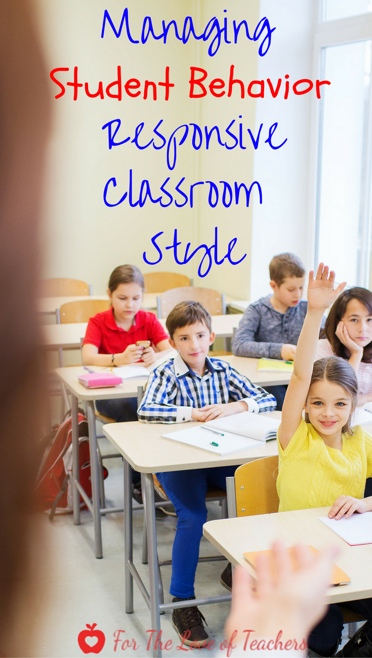 Managing Student Behavior Responsive Classroom Style ~ FTLOT