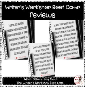 Writer's Workshop Boot Camp ~ For The Love of Teachers