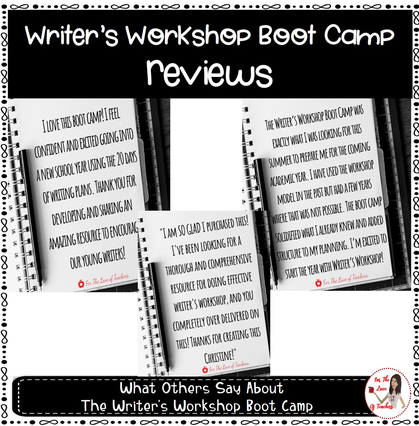 Writer's Workshop Boot Camp ~ For The Love of Teachers