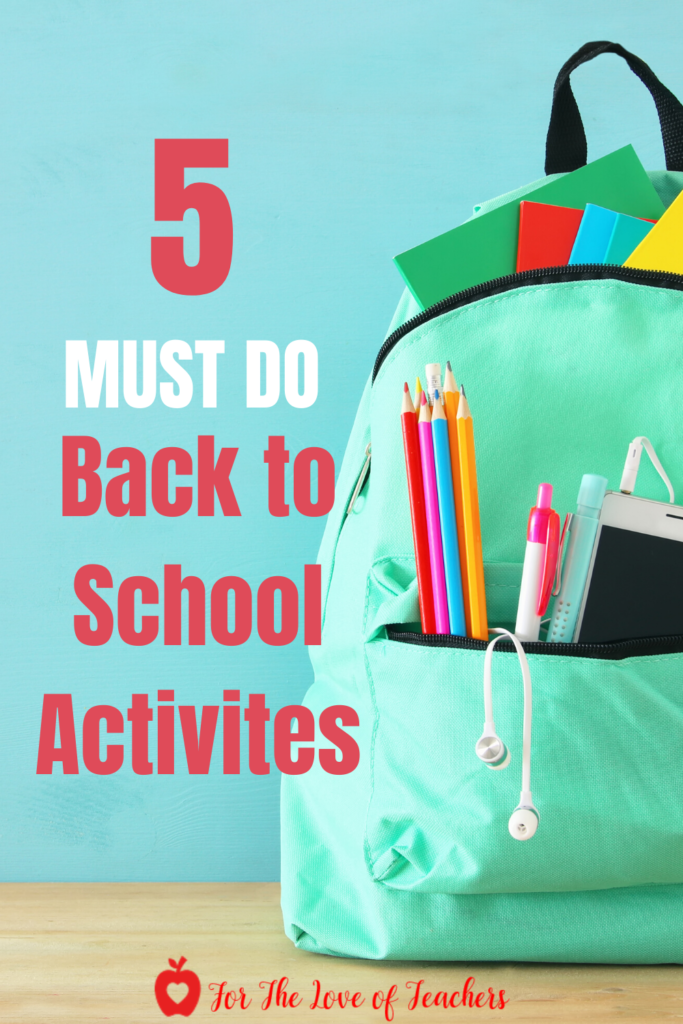 5 Must Do Back To School Activities
