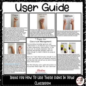 Sign Language Posters For Classroom Management - For The Love of Teachers