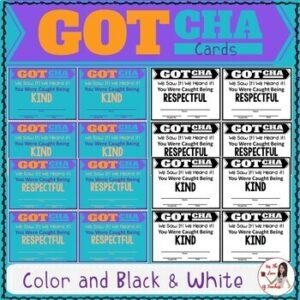 Behavior Management Cards: Caught Being Kind & Respectful - For The ...