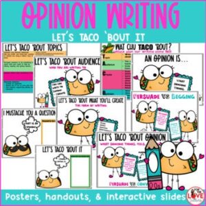 Opinion Writing: Guided Unit in Google Slides - For The Love of Teachers