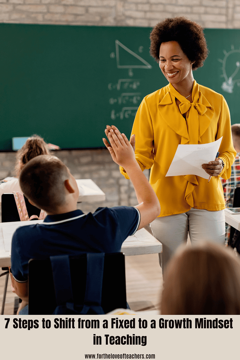 7 Steps to Shift from a Fixed to a Growth Mindset in Teaching - For The ...