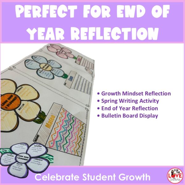 Look How I Bloomed! Spring & End of Year Reflection Writing Activity ...